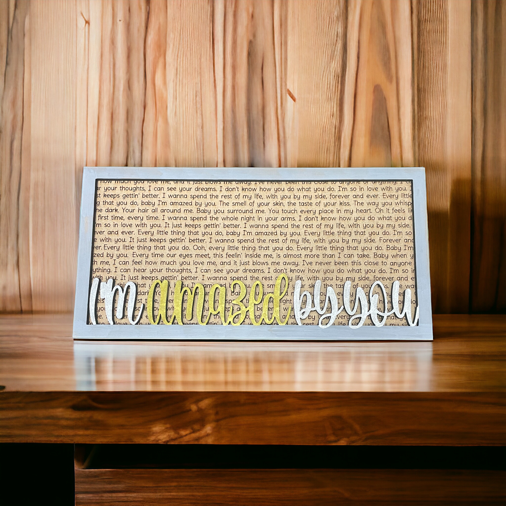 Amazed - Song Lyric Stand & Frame SVG File - DIGITAL DOWNLOAD ...