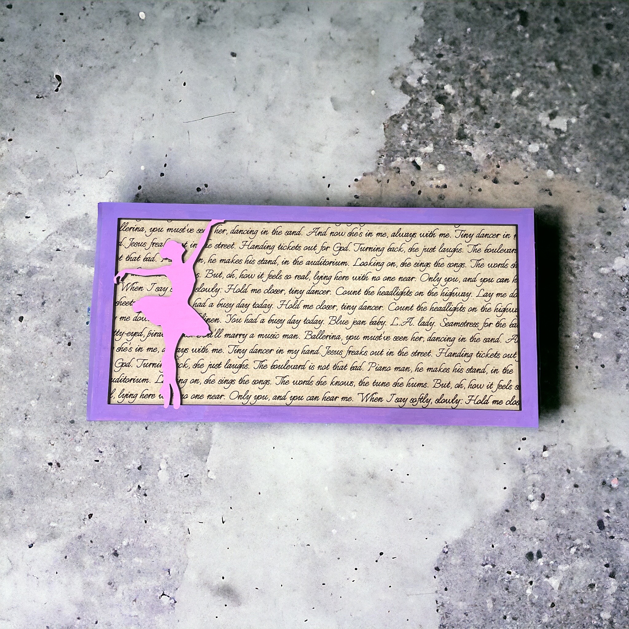 Tiny Dancer - Song Lyric Stand & Frame SVG File - DIGITAL DOWNLOAD ...