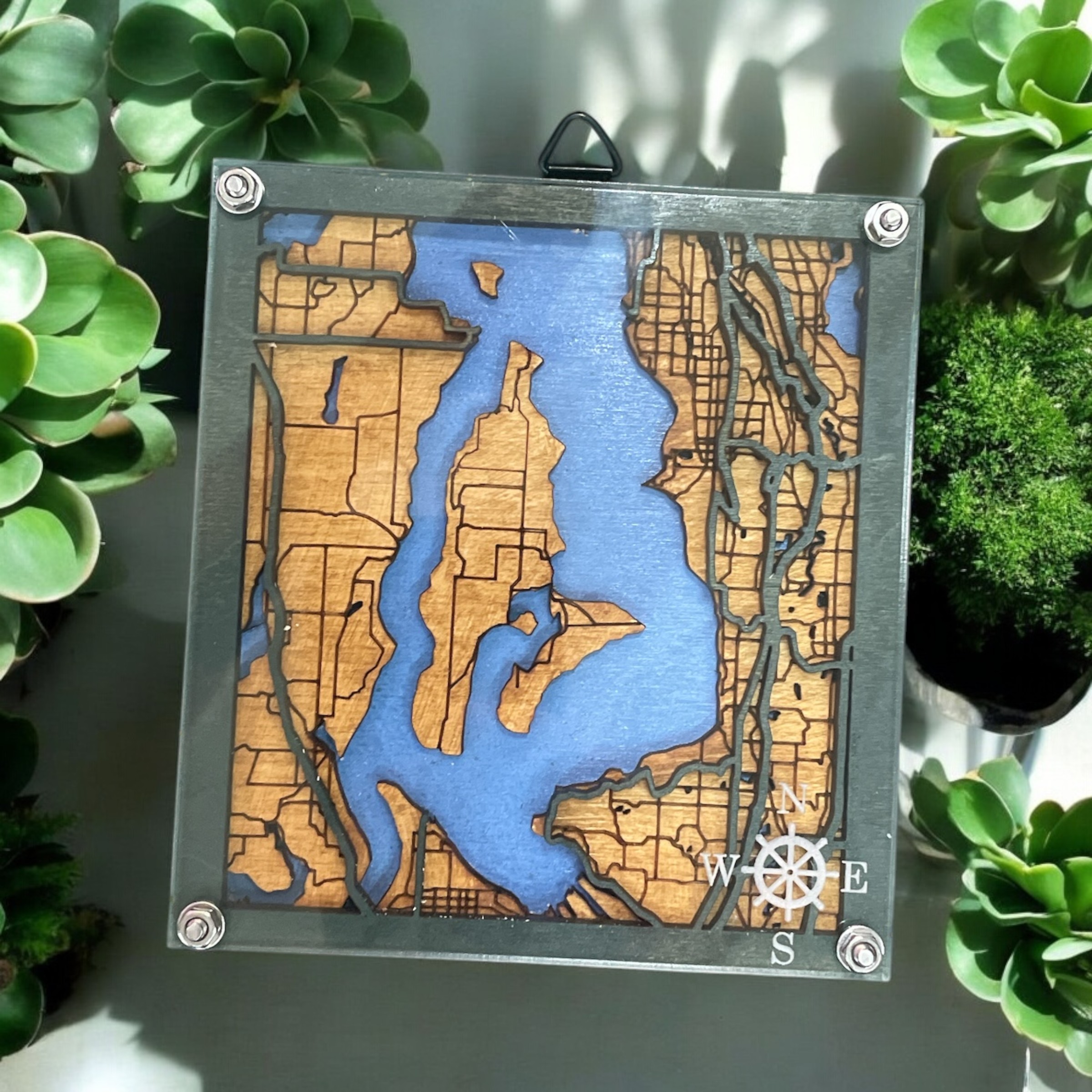 Vashon Island Map Wall Hangings - homemadehandcrafts.net